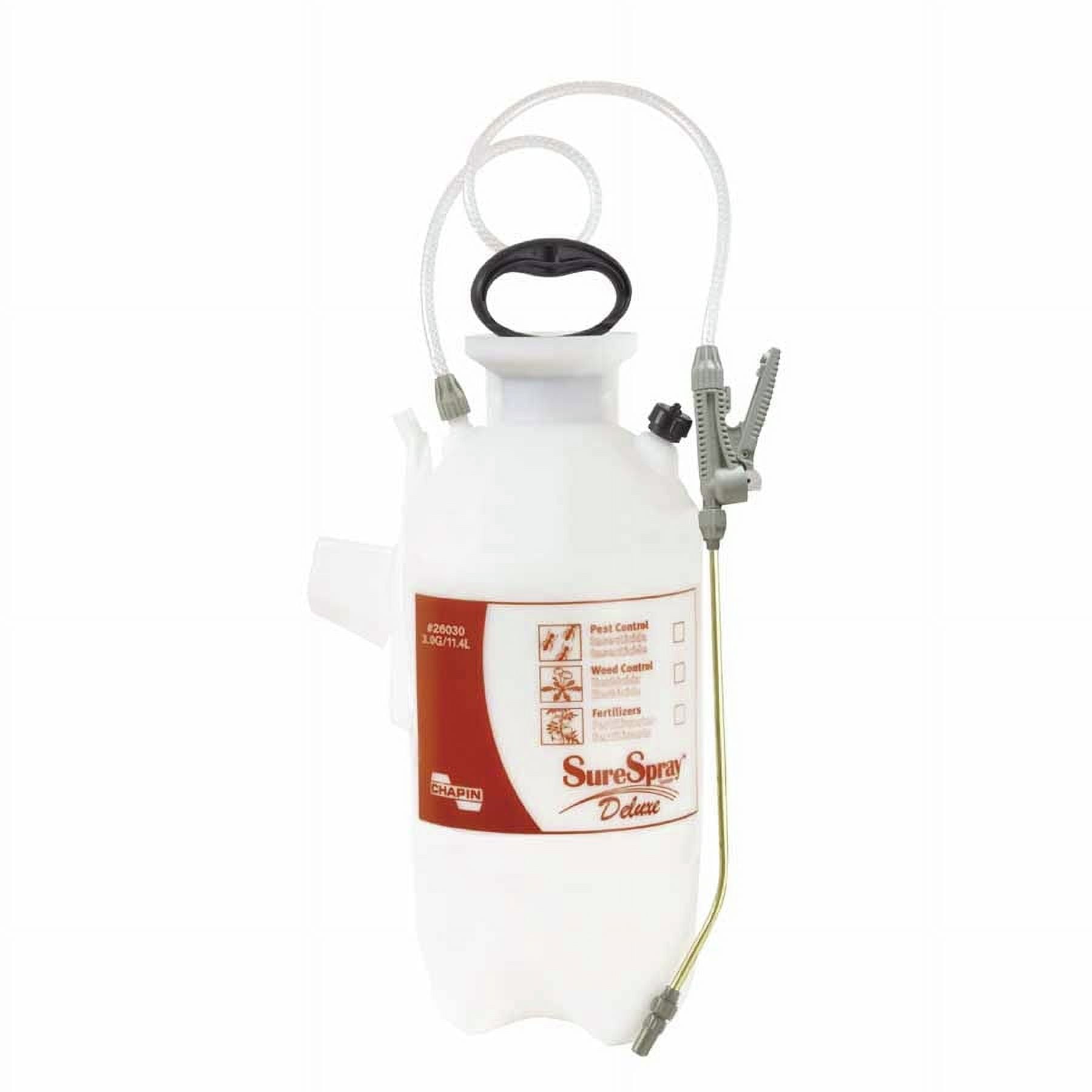 Chapin 26030 3 Gallon Deluxe SureSpray Tank Sprayer for Fertilizer ...