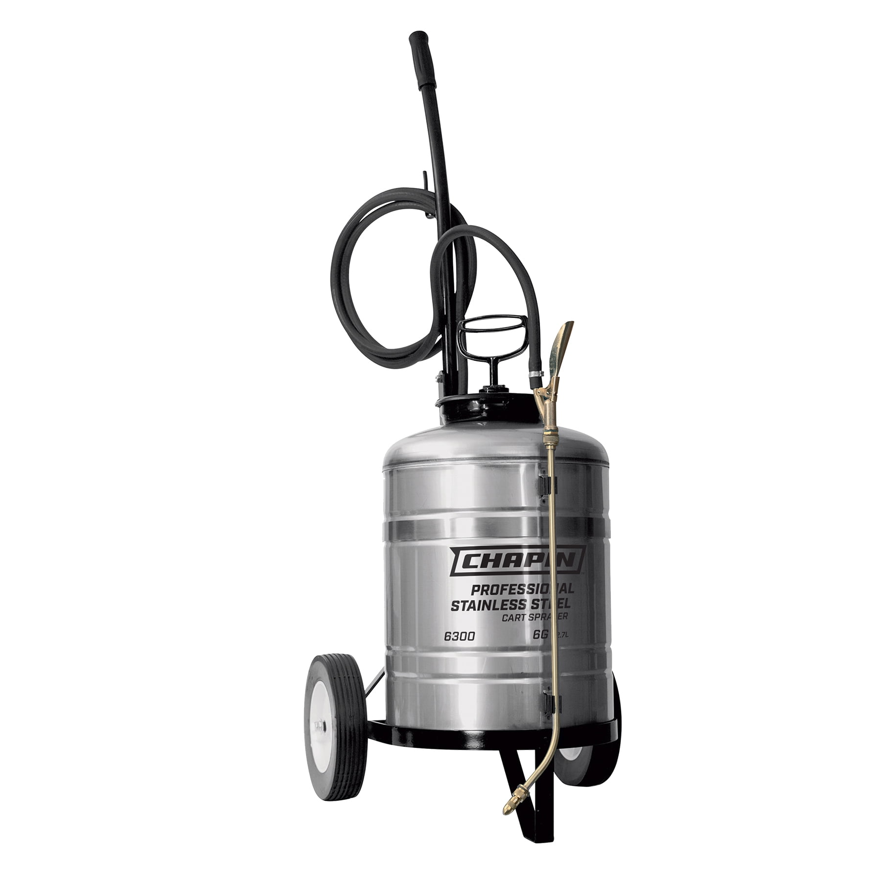 Chapin 6300: 6-gallon Stainless Steel Industrial Cart Sprayer with ...
