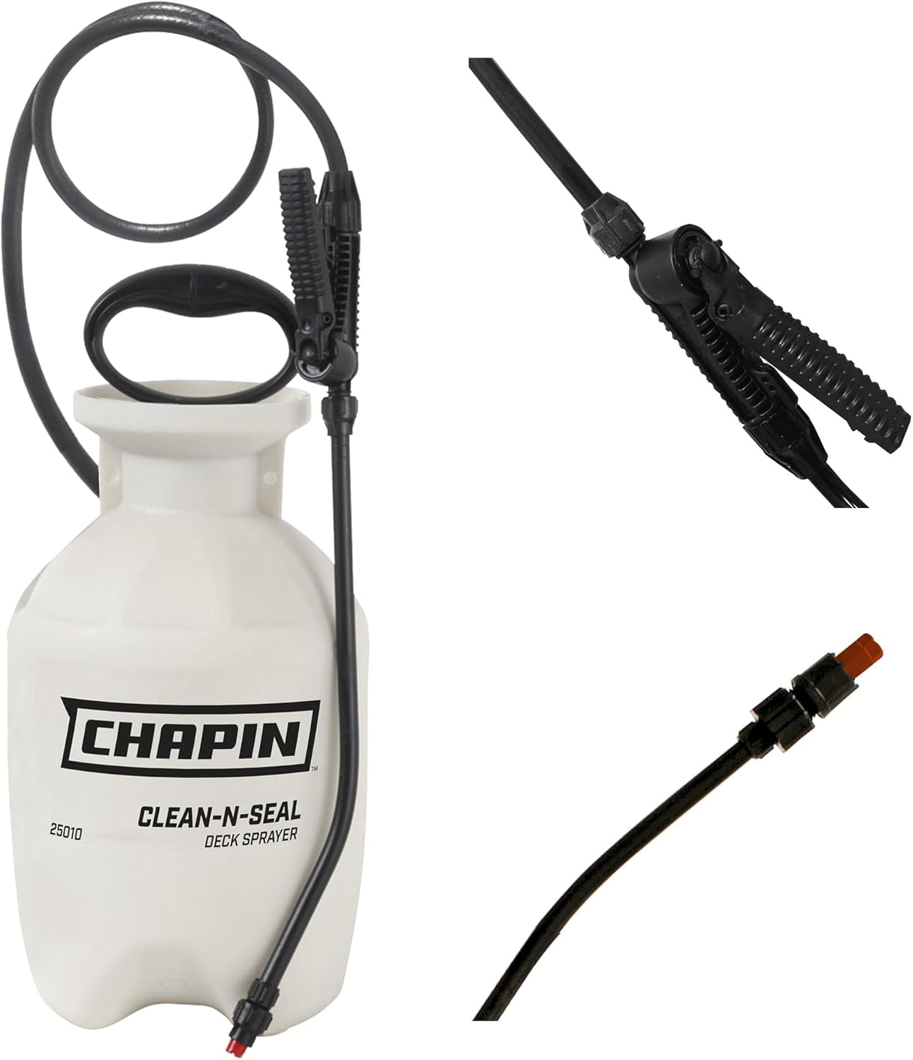 Chapin International 25010 1-Gallon Clean 'N Seal Poly Deck Sprayer for Deck Cleaners and ...