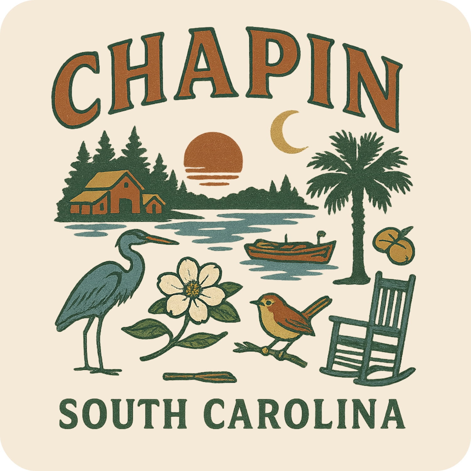 Chapin South Carolina Keepsakes Souvenir Vinyl Sticker – Destination ...