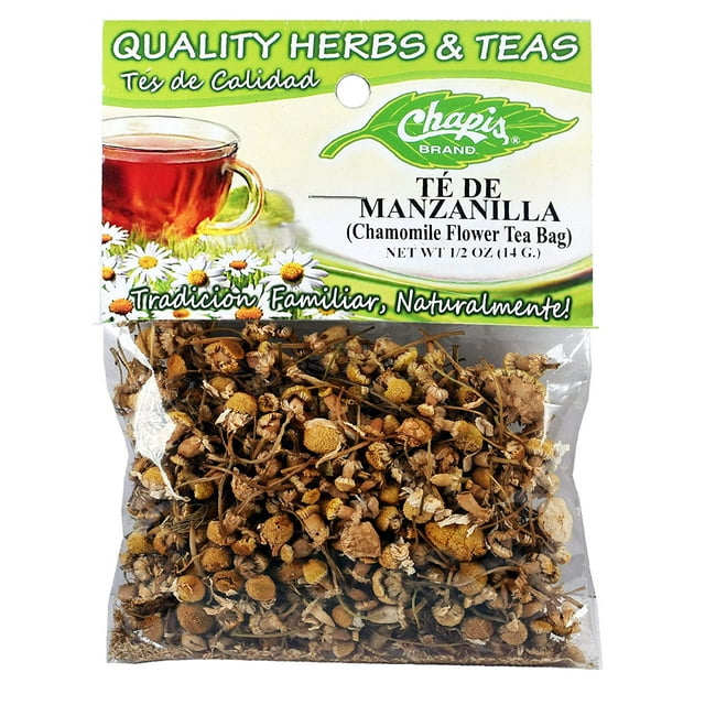Chapis Chamomile Tea/Hierba Manzanilla-Chamomile Dried Natural Herbs Net Wt. 1/2 oz. (14 g) (3 ...