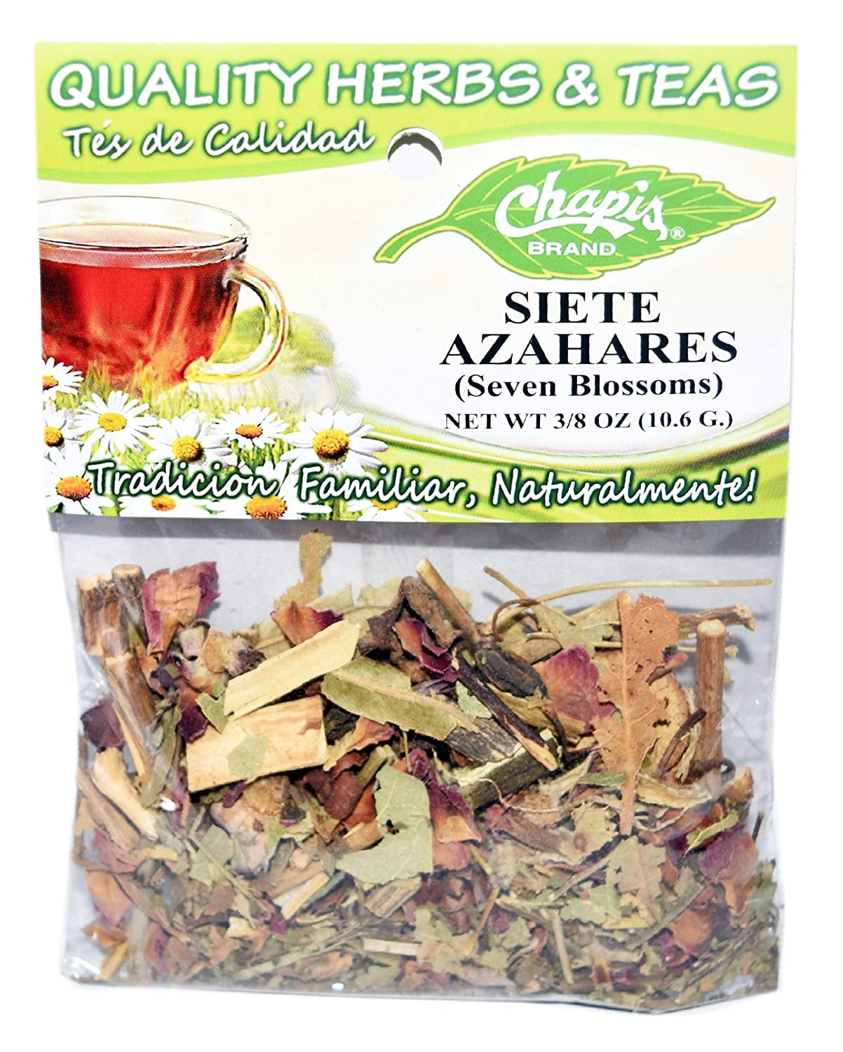 Chapis Tea/Hierba Siete Azahares-Dried Natural Herbs Net Wt. 3/8 oz ...