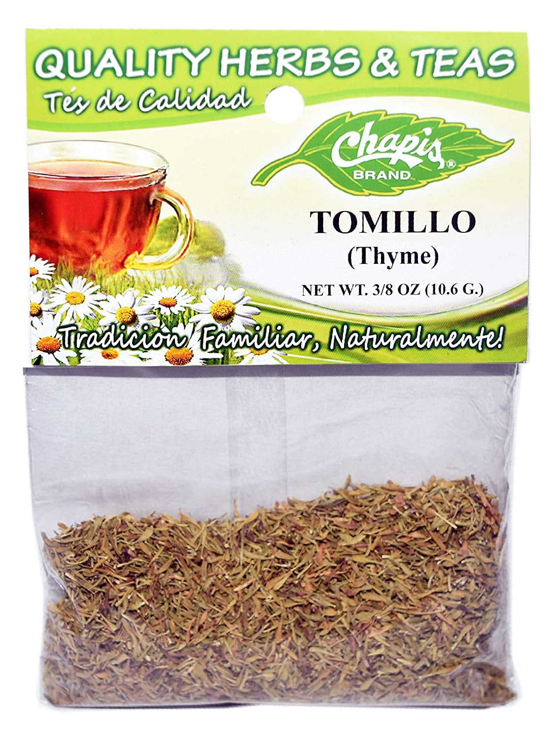 Chapis Tea/ Hierba Tomillo- Thyme Dried Natural Herbs Net Wt. 3/8 oz. (10.6 g) (3 Pack ...
