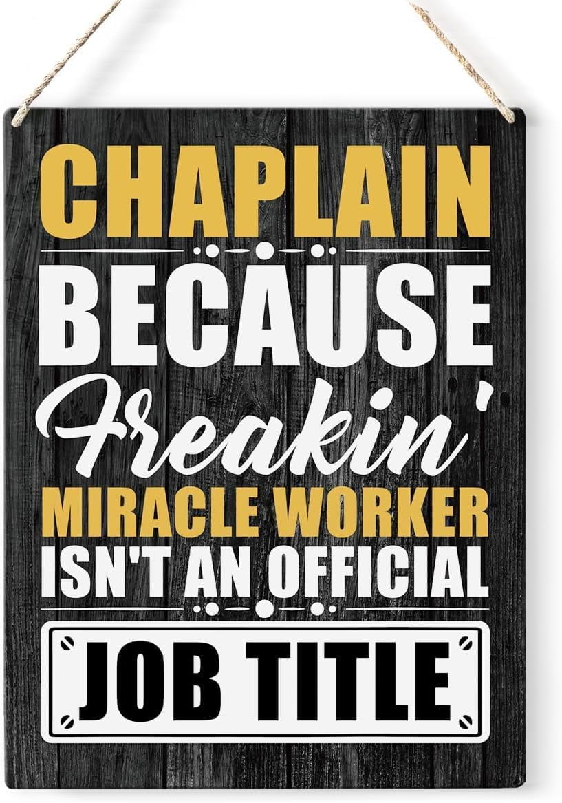 Chaplain Quote Wood Sign Chaplain Gift Wooden Signs Rustic Hanging ...