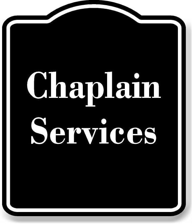Chaplain Services BLACK Aluminum Composite Sign 20''x24'' - Walmart.com