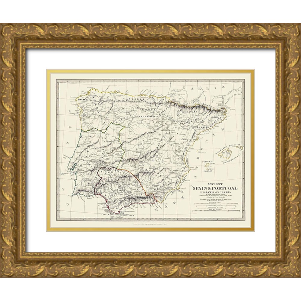 Chapman 14x12 Gold Ornate Wood Framed with Double Matting Museum Art ...