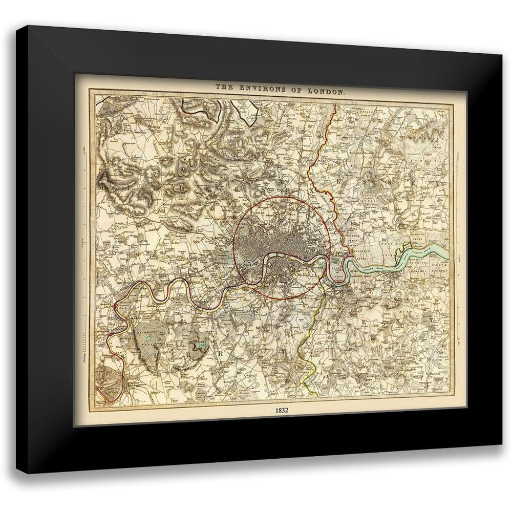 Chapman 17x15 Black Modern Framed Museum Art Print Titled - London ...