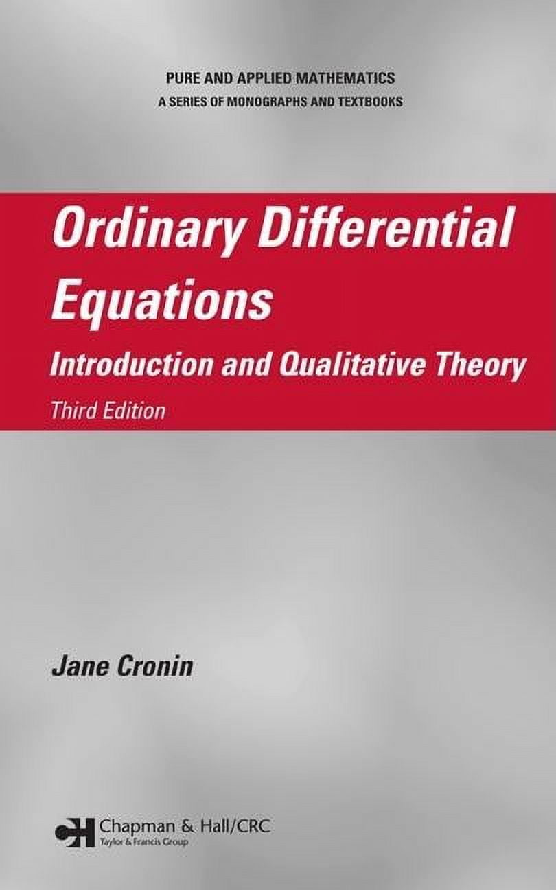 Chapman & Hall/CRC Pure and Applied Math Ordinary Differential Equations: Introduction and ...