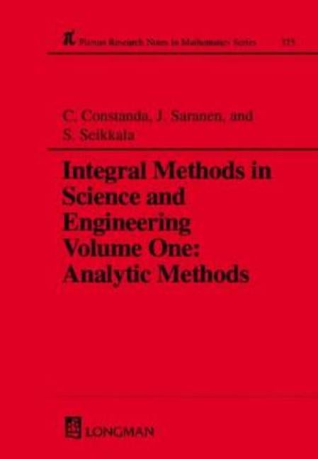 Chapman & Hall/CRC Research Notes in Mat Integral Methods in Science ...
