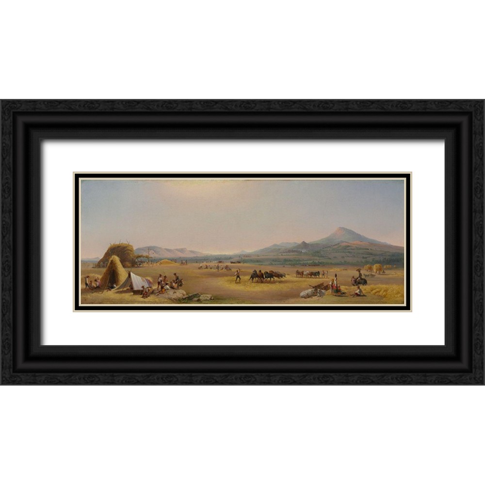 Chapman, John Gadsby 24x12 Black Ornate Wood Framed with Double Matting ...