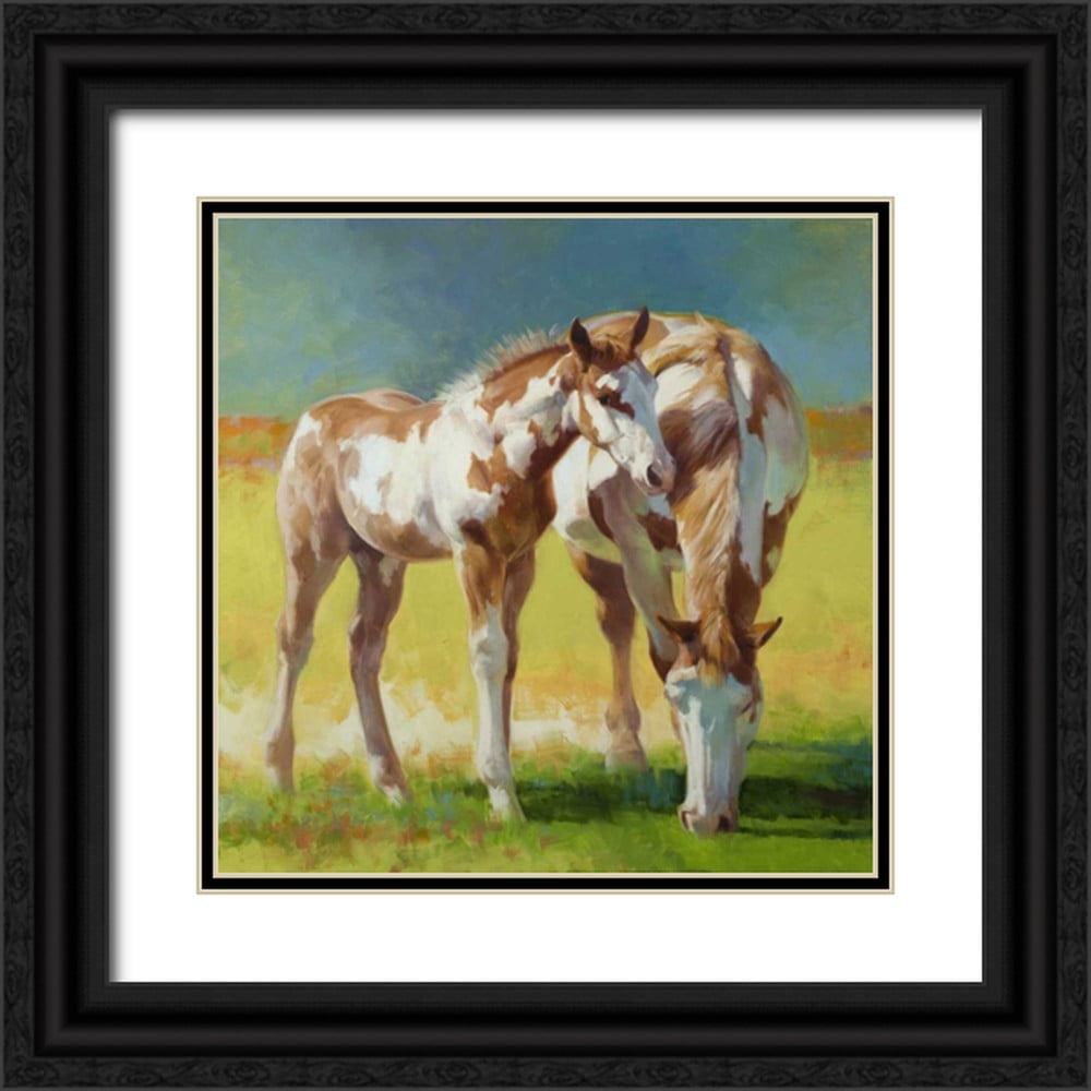 Chapman, Julie T. 12x12 Black Ornate Wood Framed with Double Matting ...