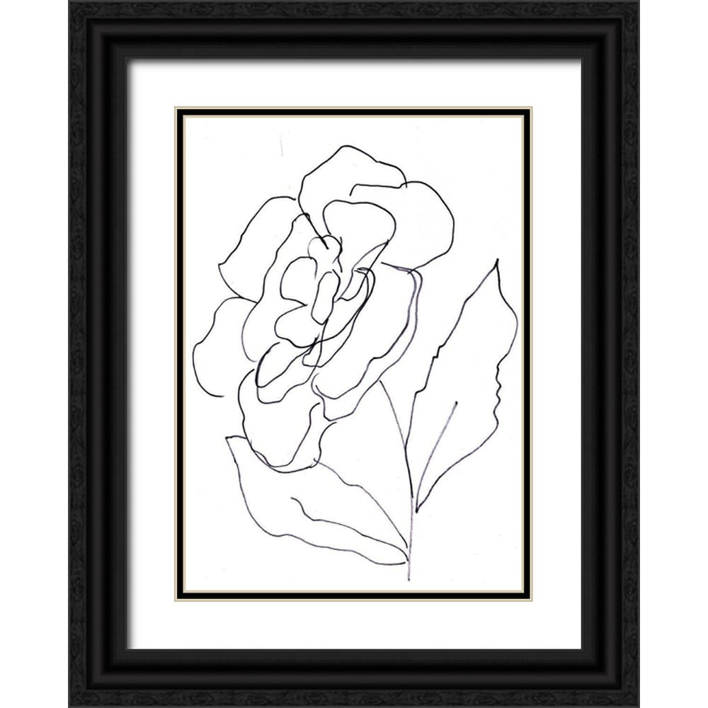 Chapman, Marcy 11x14 Black Ornate Wood Framed with Double Matting ...