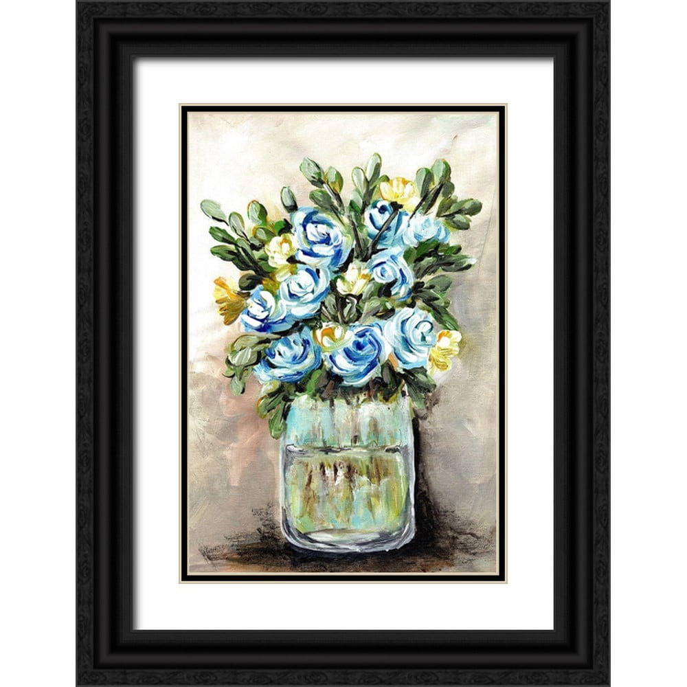Chapman, Marcy 17x24 Black Ornate Wood Framed with Double Matting ...