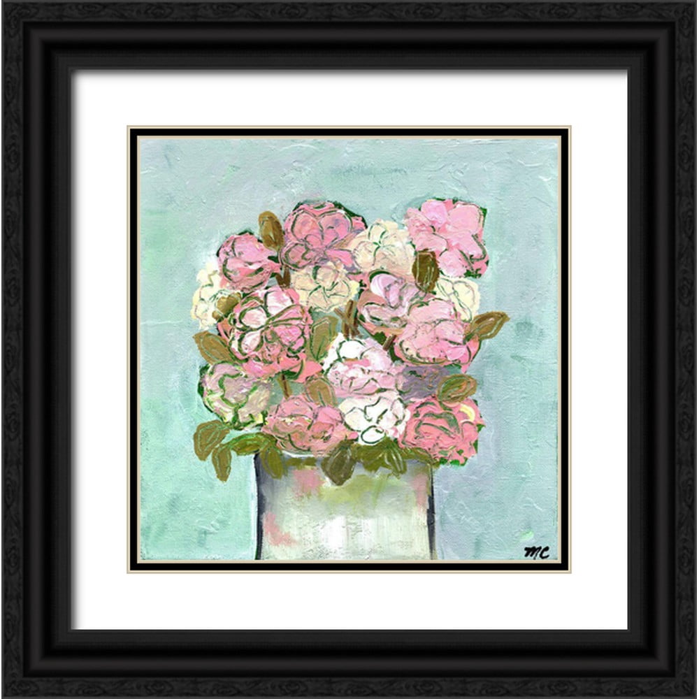 Chapman, Marcy 20x20 Black Ornate Wood Framed with Double Matting ...