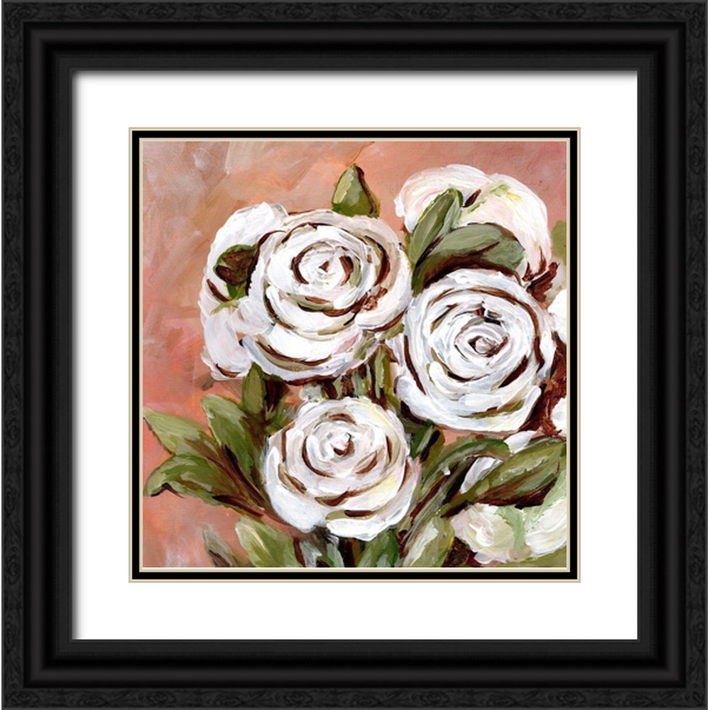 Chapman, Marcy 26x26 Black Ornate Wood Framed with Double Matting ...