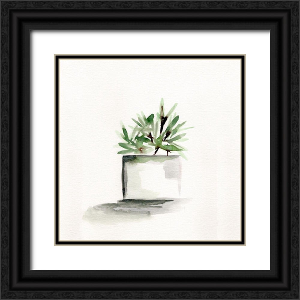 Chapman, Marcy 26x26 Black Ornate Wood Framed with Double Matting ...