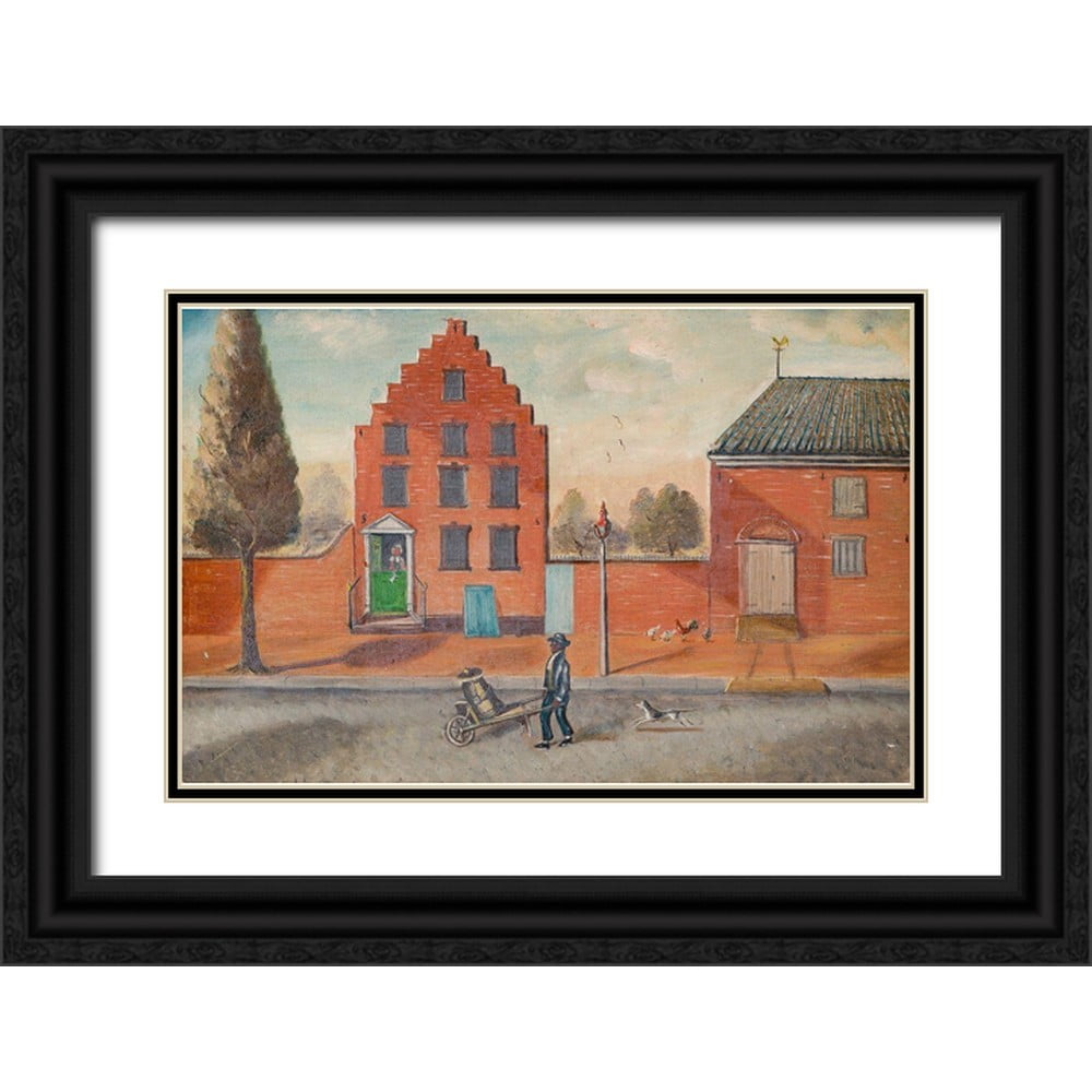 Chappel, William P. 14x11 Black Ornate Wood Framed with Double Matting ...