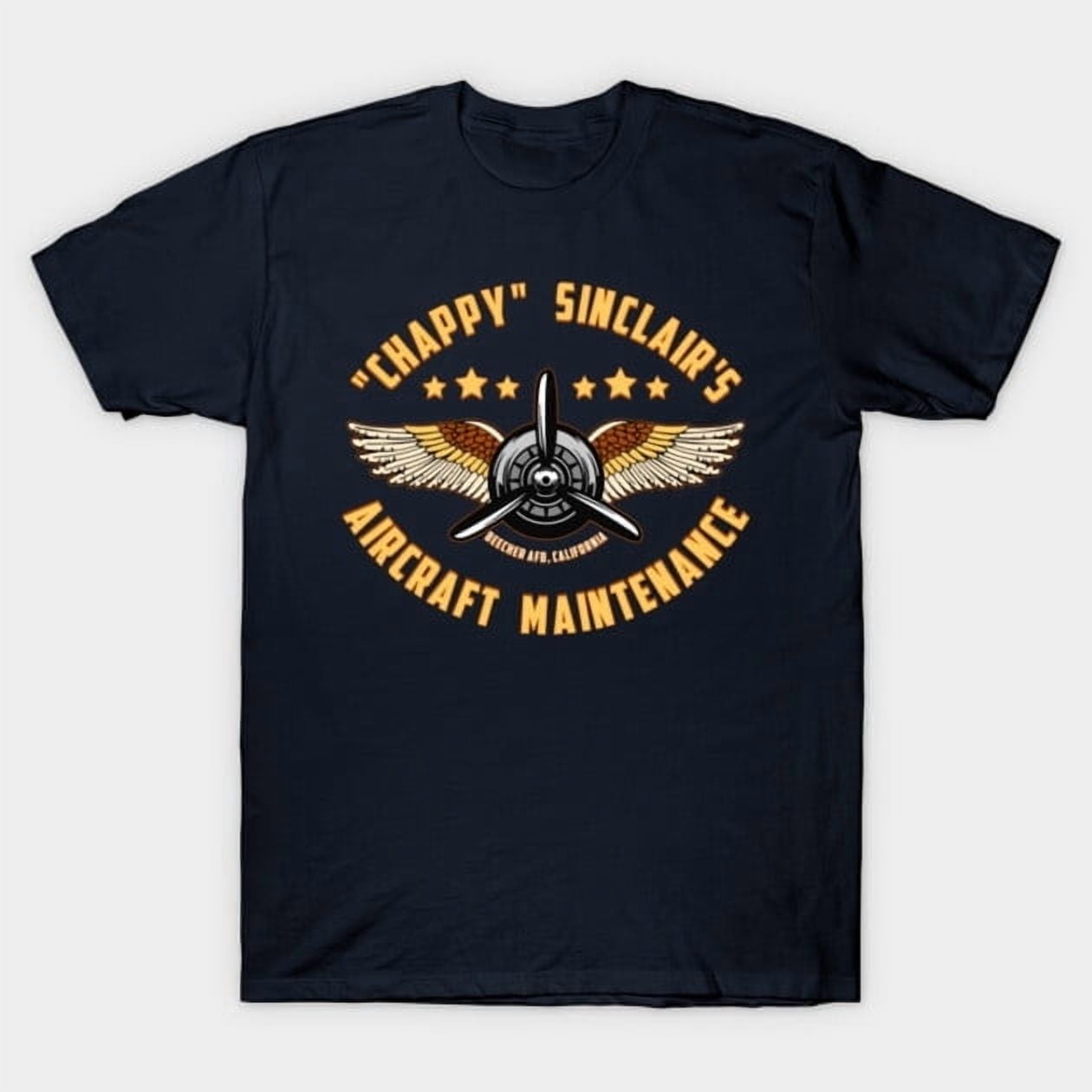 Chappy Sinclair's Aircraft Maintenance Funny Movie, H3325 T-Shirt, for ...