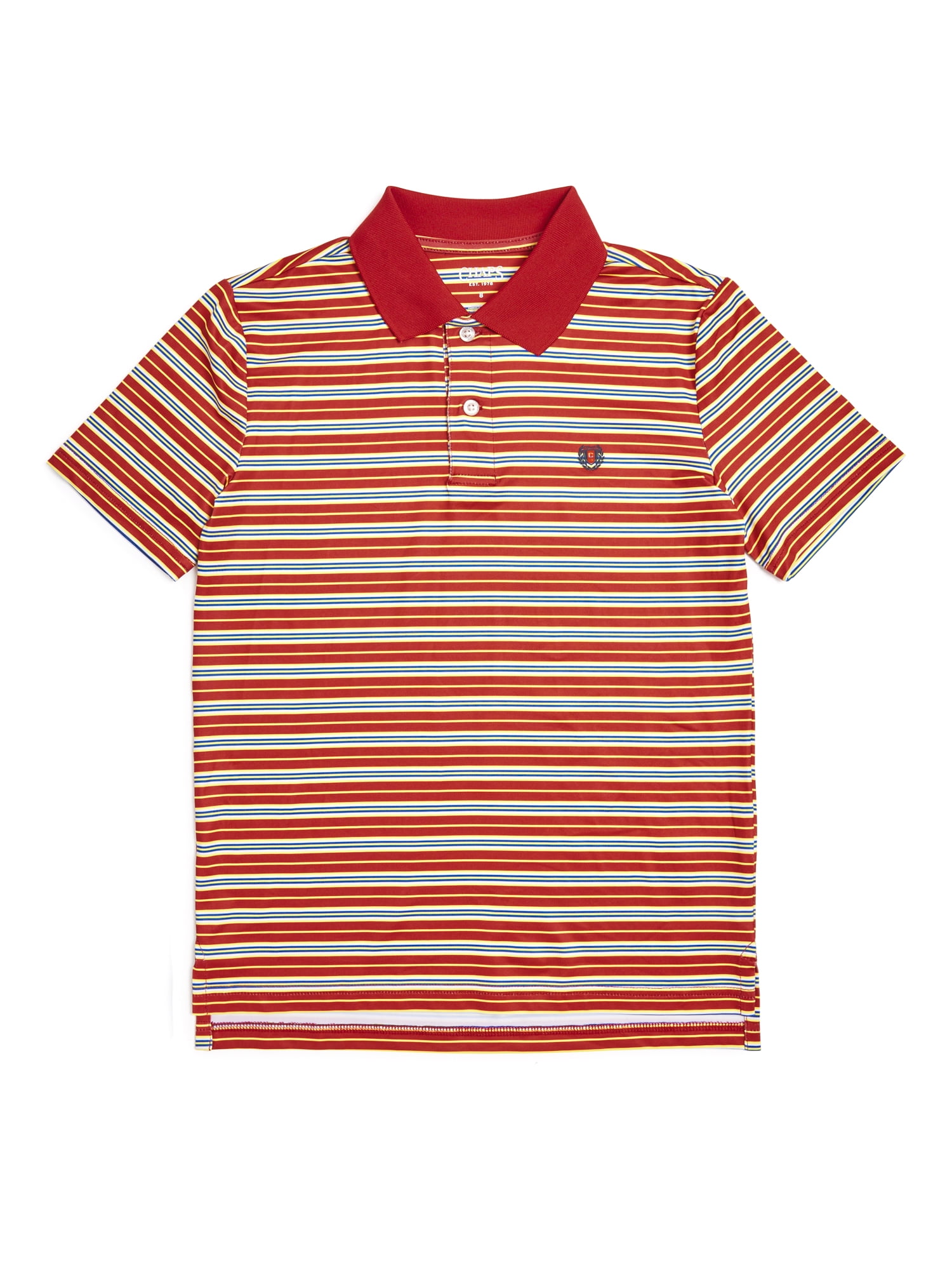 Chaps Boys Striped Active Stretch Polo Shirt - Walmart.com