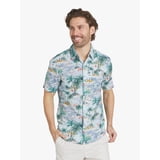 Chaps Cotton Linen Short Sleeve Woven Shirt, Sizes S-2Xl. - Walmart.com