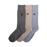 Chaps Embroidery Crews 3-Pack Men's Sock Size 10-13 - Walmart Business ...