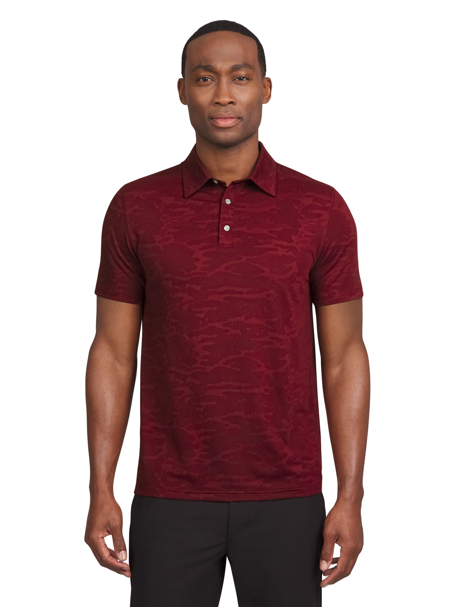 Chaps Golf Men's and Big Men's Classic Fit Short Sleeve Camo Print Polo ...