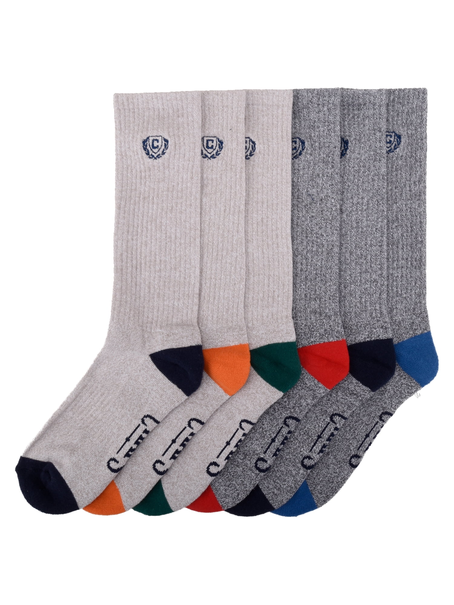 Chaps Half Cushion Crew 6-Pack Men's, Sock Size 10-13 - Walmart.com
