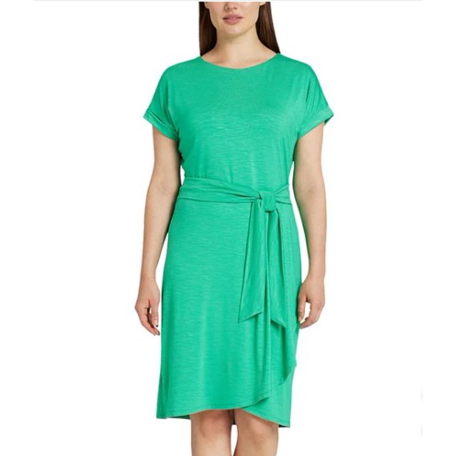 Chaps Ladies' Crewneck Knit Dress (Green, S) - Walmart.com