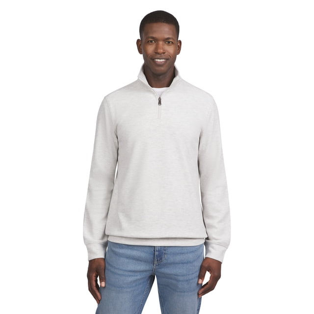 Chaps Men's & Big Men's Brushed Twill Quarter Zip, Sizes S-2XL ...