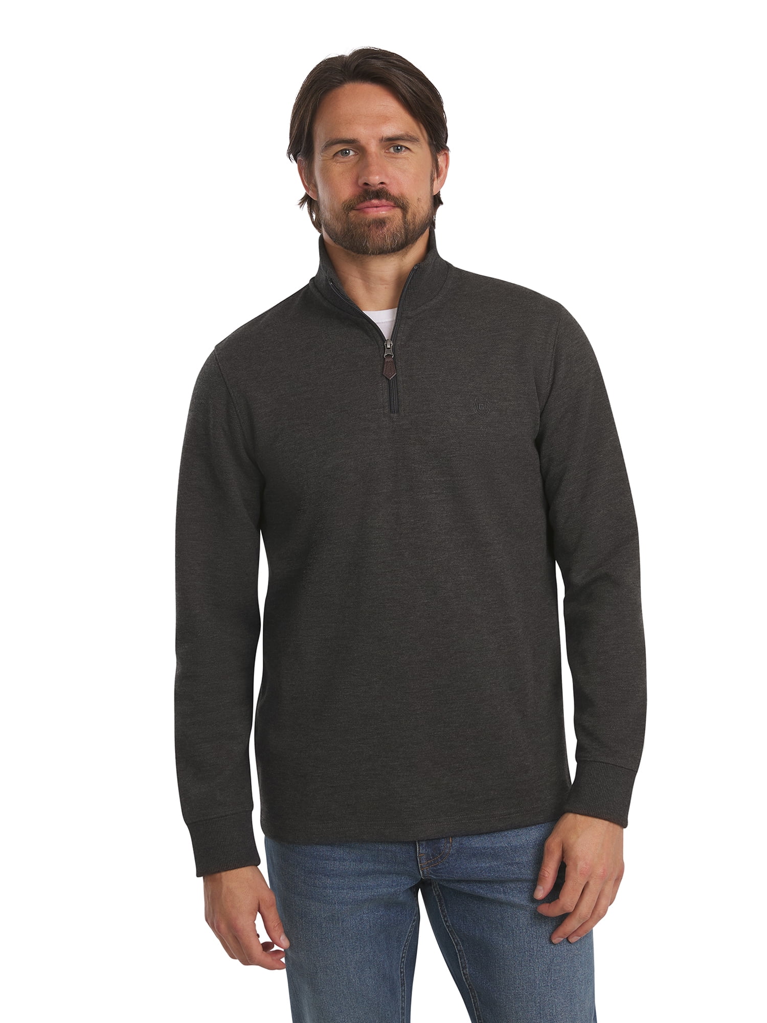 Chaps Men's & Big Men's Camden Quarter Zip Knit Sweater, Sizes S-2XL ...