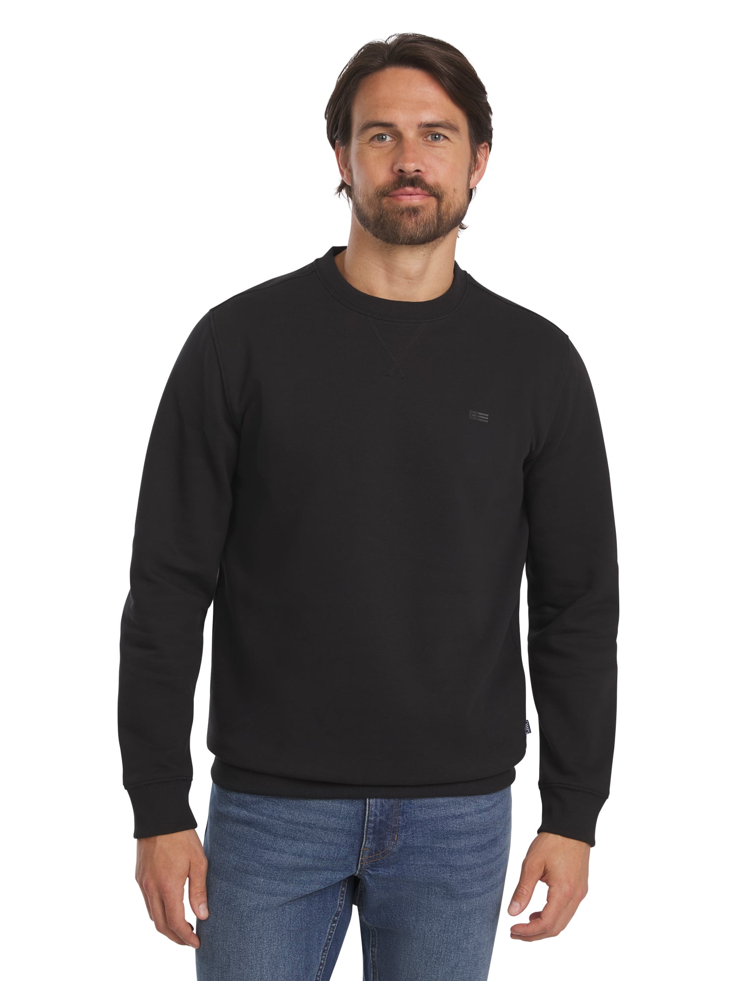 Chaps Men's & Big Men's Everyday Fleece Crewneck Sweatshirt, Sizes S ...