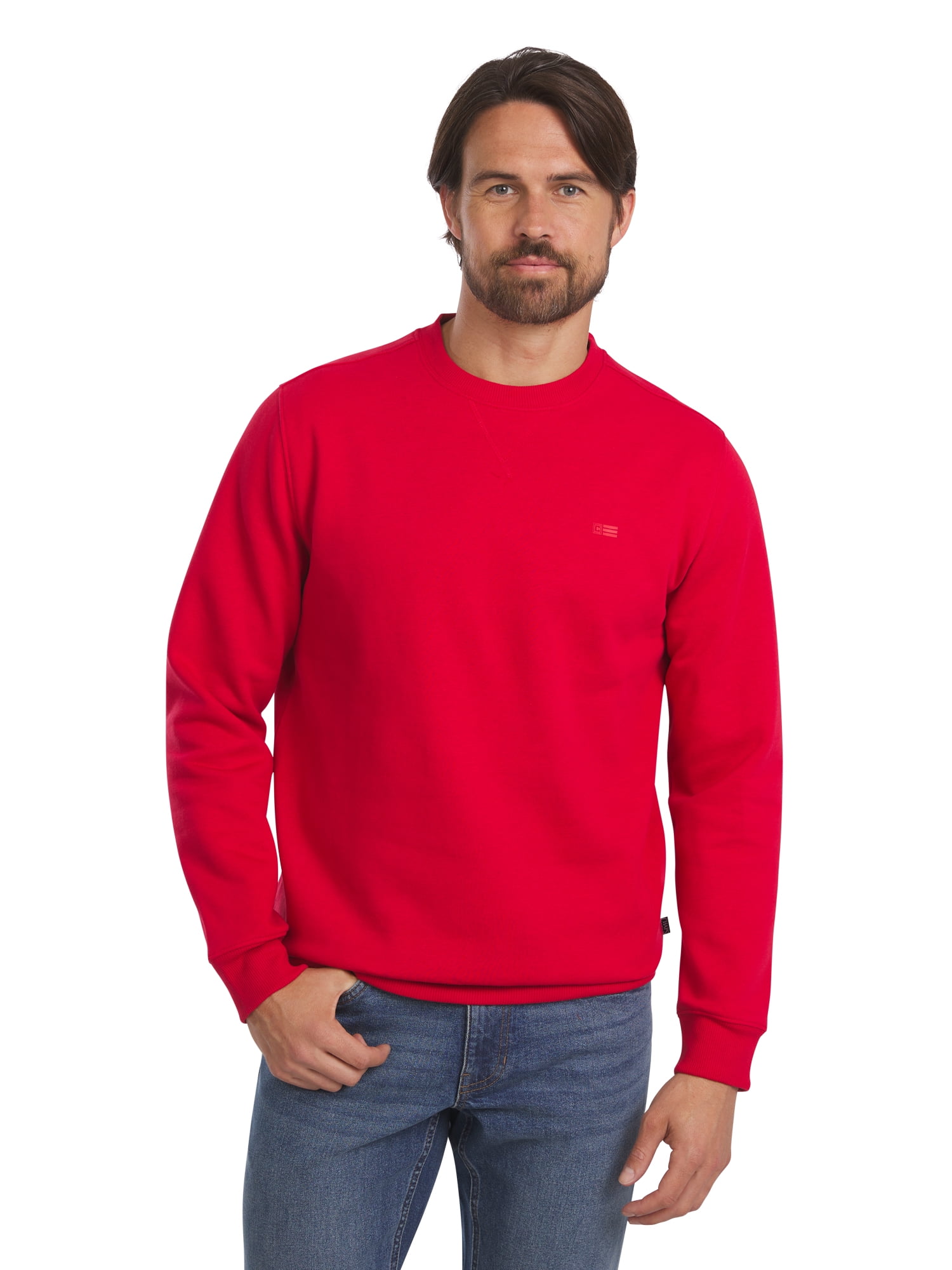 Chaps men's Everyday Fleece Crewneck Sweatshirt - Sizes S-3XL - Walmart.com