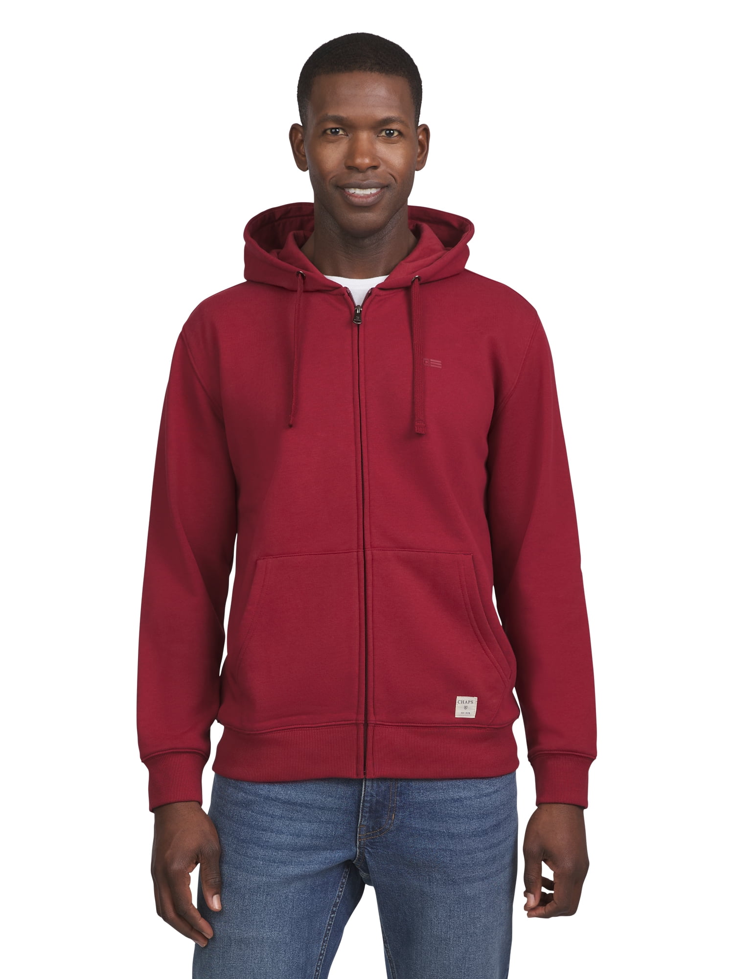 Chaps Everyday Fleece Full Zip Hoodie - Soft Fleece Fabric - Walmart.com