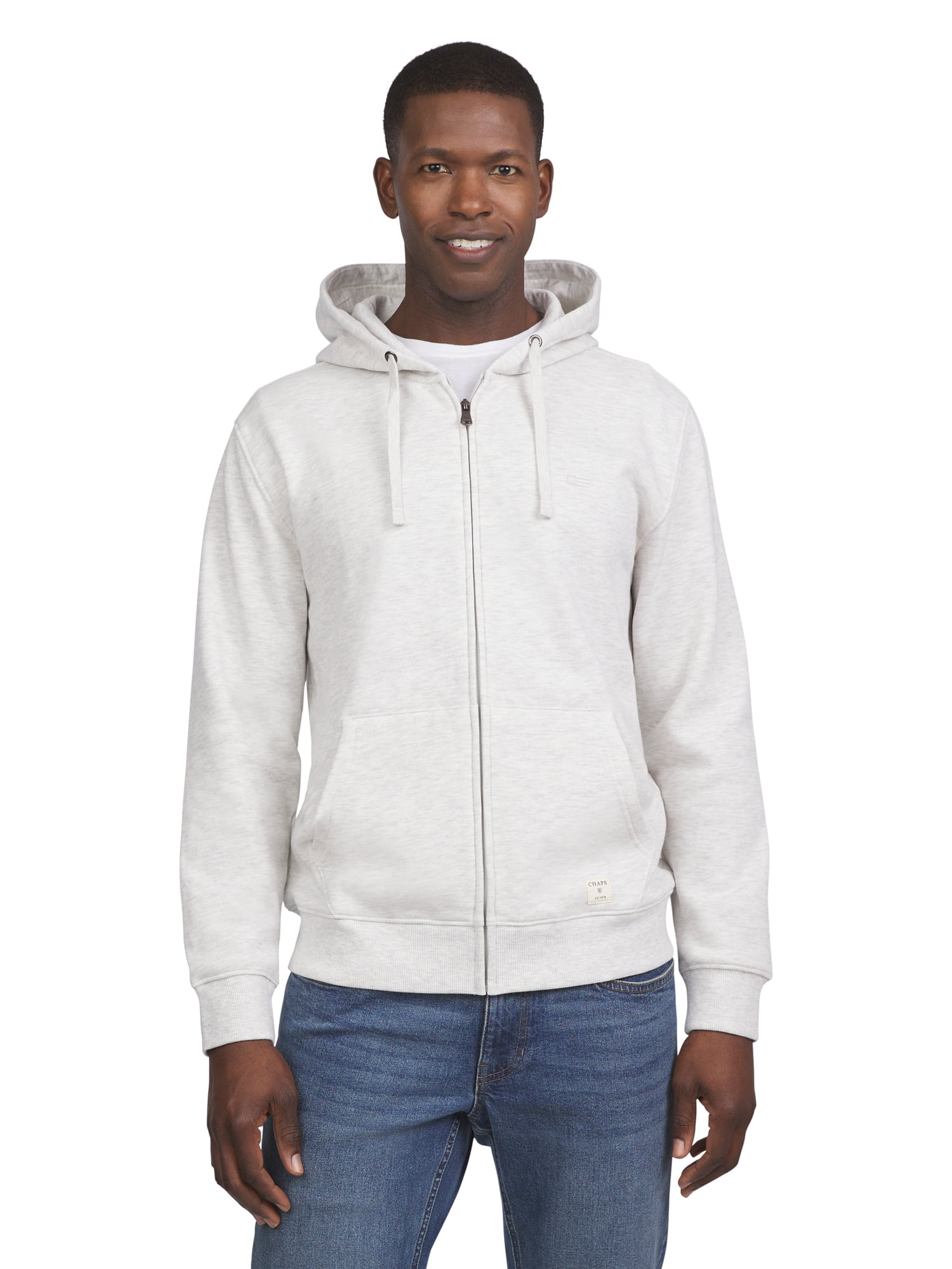 Chaps Men's & Big Men's Everyday Fleece Full Zip Hoodie , Sizes S-2XL ...