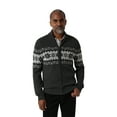 Chaps Men's & Big Men's Fair Isle Chest Stripe Full Zip Cotton Sweater ...