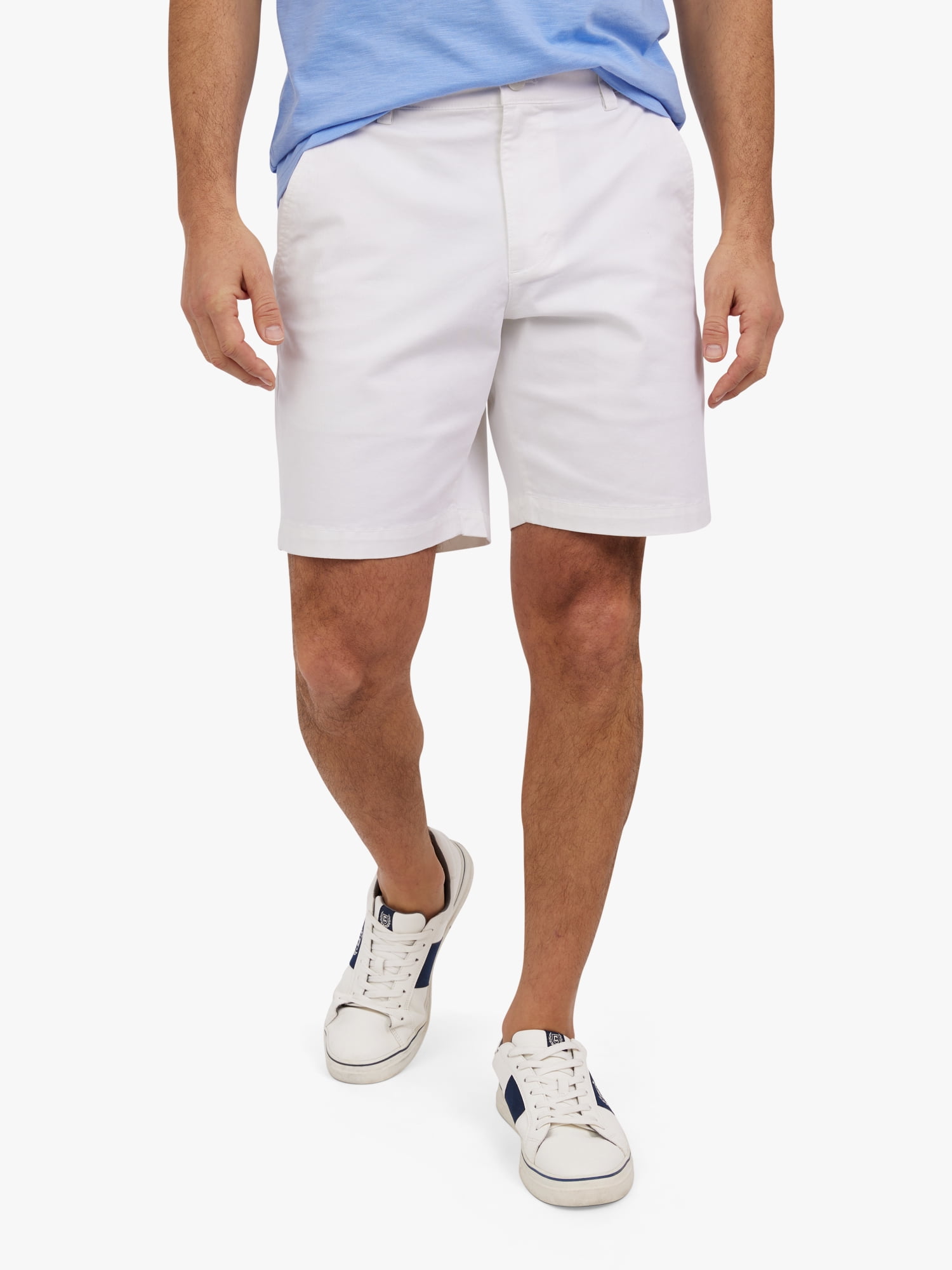 Chaps Men's & Big Men's Flat Front Flex Oxford Shorts, Sizes 30-42, 8 ...