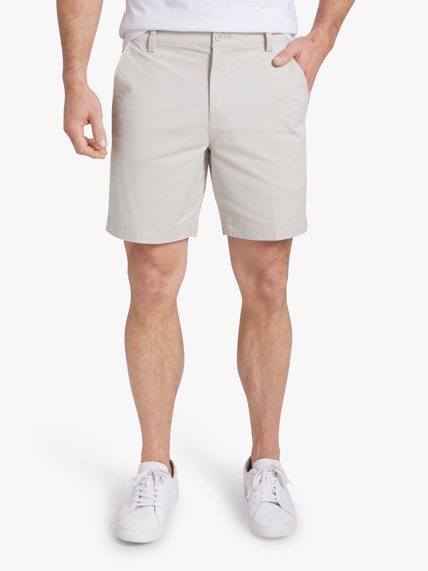 Chaps Men's & Big Men's Flat Front Shorts, Sizes 30-42, 8" Inseam ...