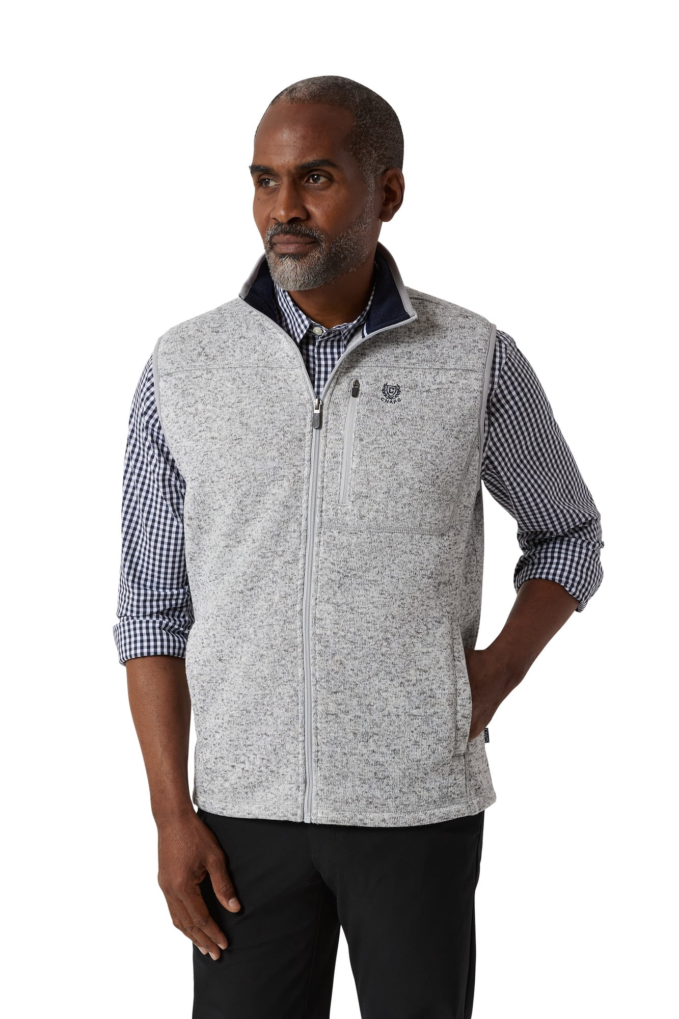 Chaps Men's & Big Men's Fleece Sweater Vest - Walmart.com