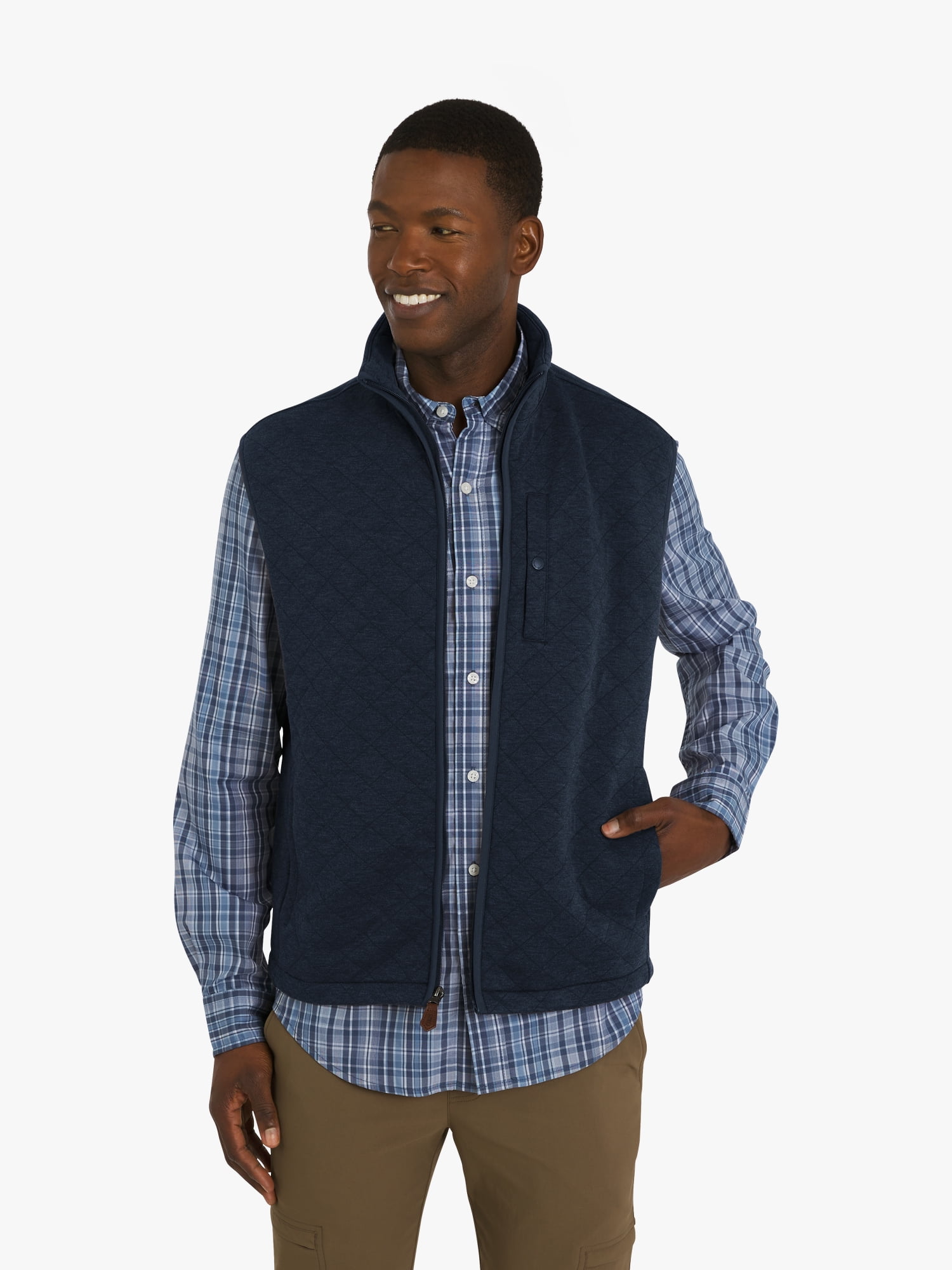 Chaps Men's & Big Men's Freeport Quilted Vest, Sizes S-3XL - Walmart.com