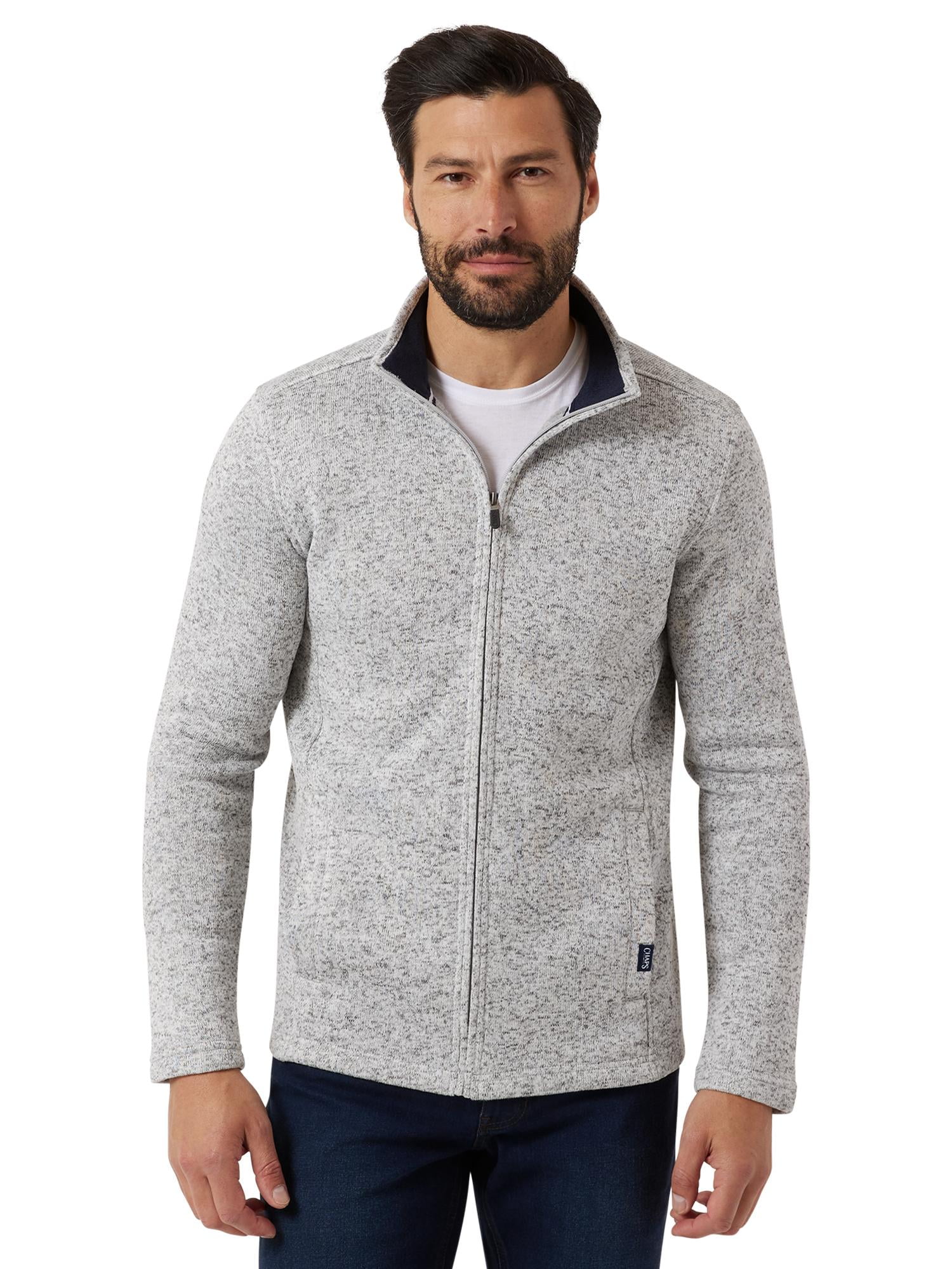 Chaps Men's & Big Men's Full Zip Sweater Fleece - Walmart.com