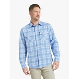 Chaps Men's & Big Men's Long Sleeve Knit Flannel Shirt, Sizes S-3XL ...