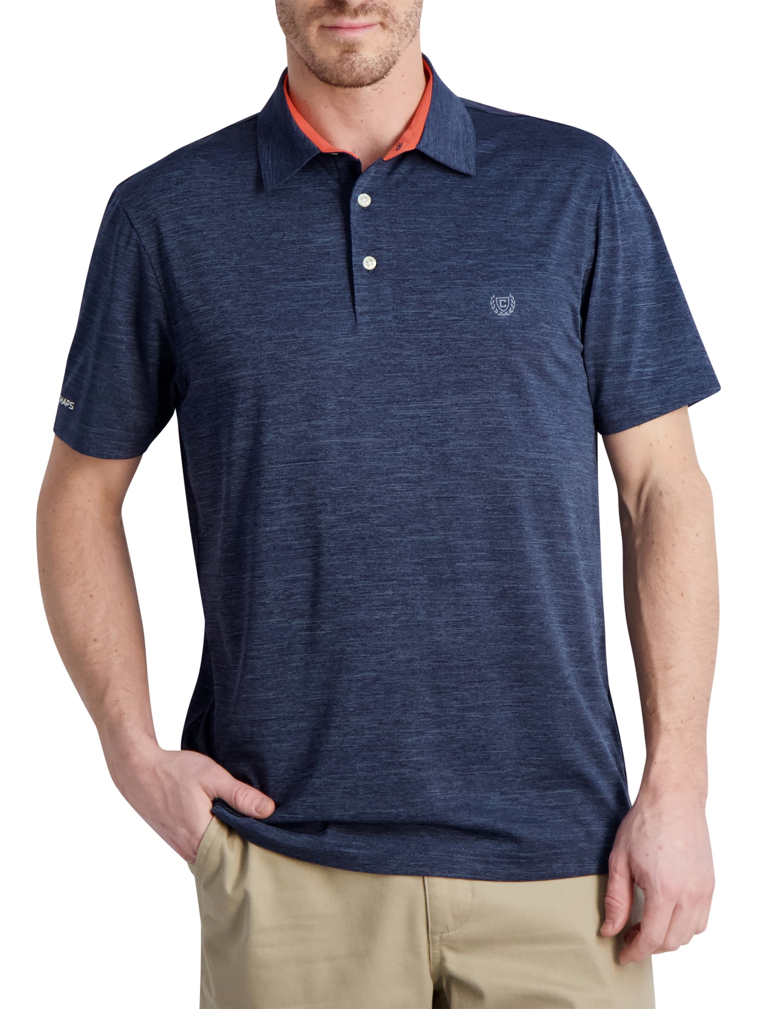 Chaps Men's & Big Men's Performance Space Dye Polo, Up to 3XL - Walmart.com