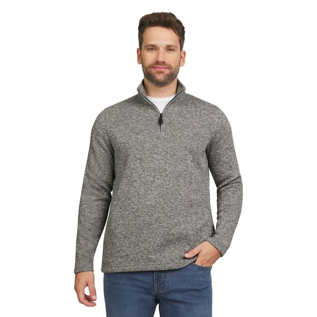 Chaps Men's & Big Men's Quarter Zip Fleece Sweater Gift Box Set, Sizes S-2XL - Walmart.com