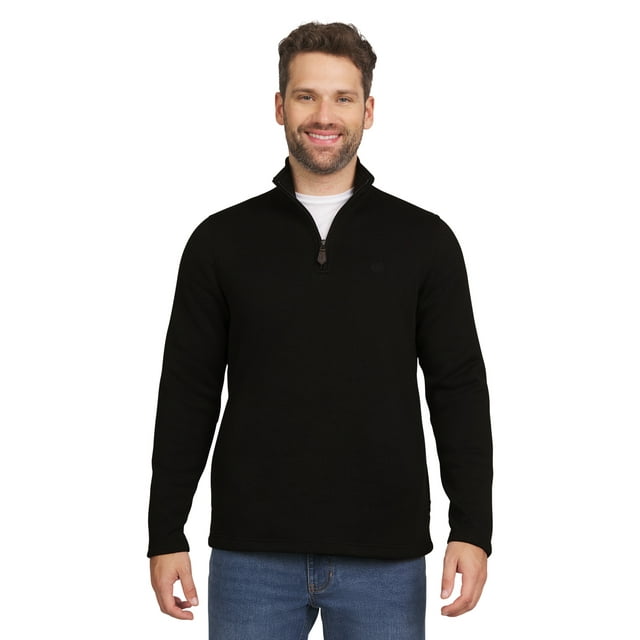 Chaps Men's & Big Men's Quarter Zip Fleece Sweater Gift Box Set, Sizes S-2XL - Walmart.com