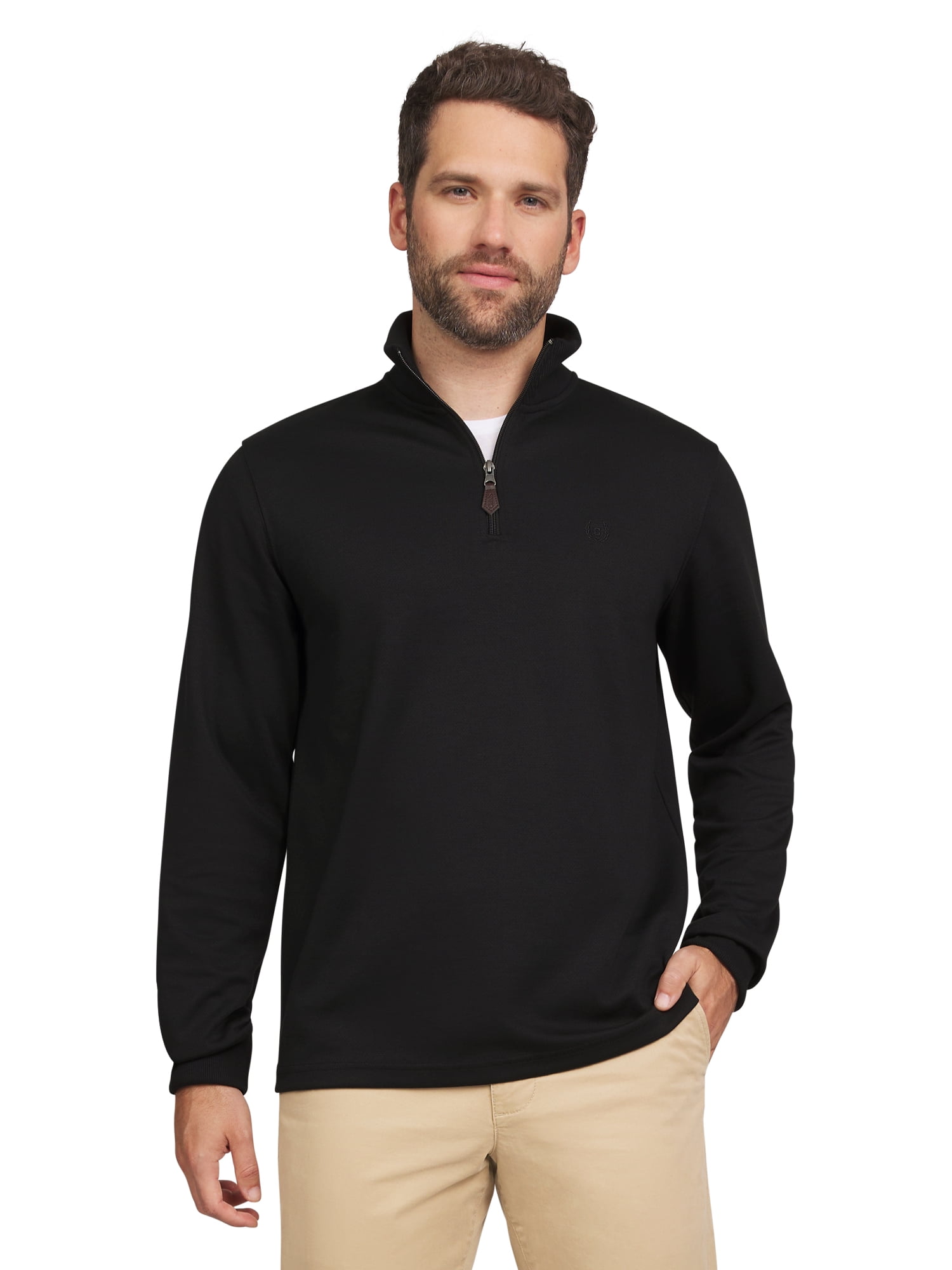 Chaps Men's & Big Men's Camden Quarter Zip Knit Sweater, Sizes S-2XL ...