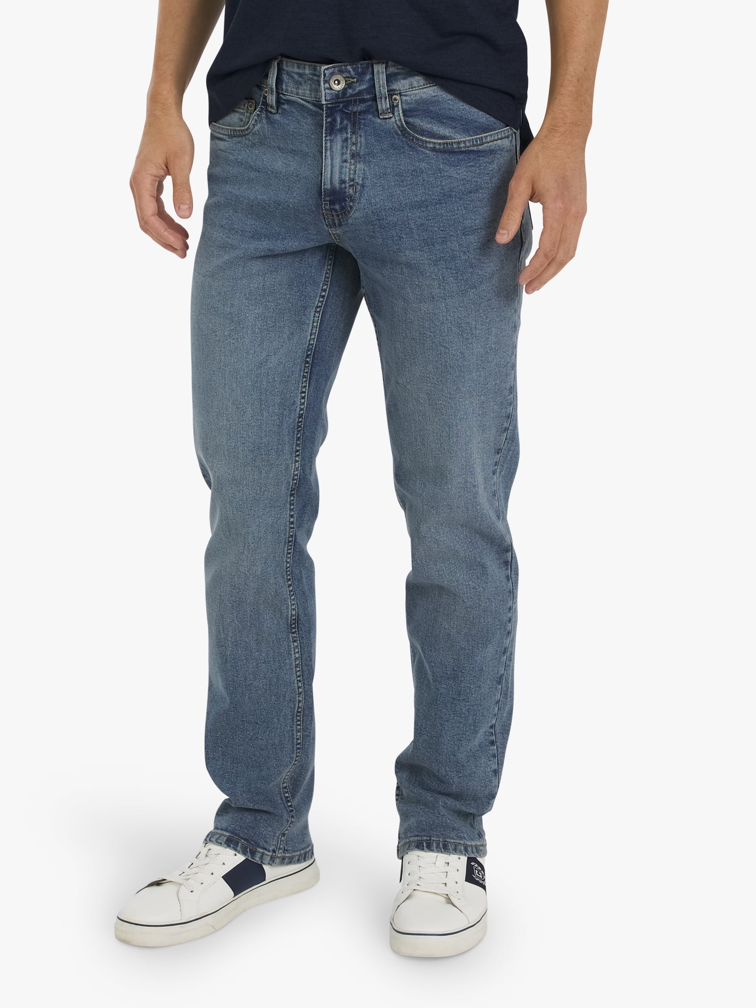Chaps Men's & Big Men's Stretch Regular-Fit Denim Jeans, Sizes 30-42 ...