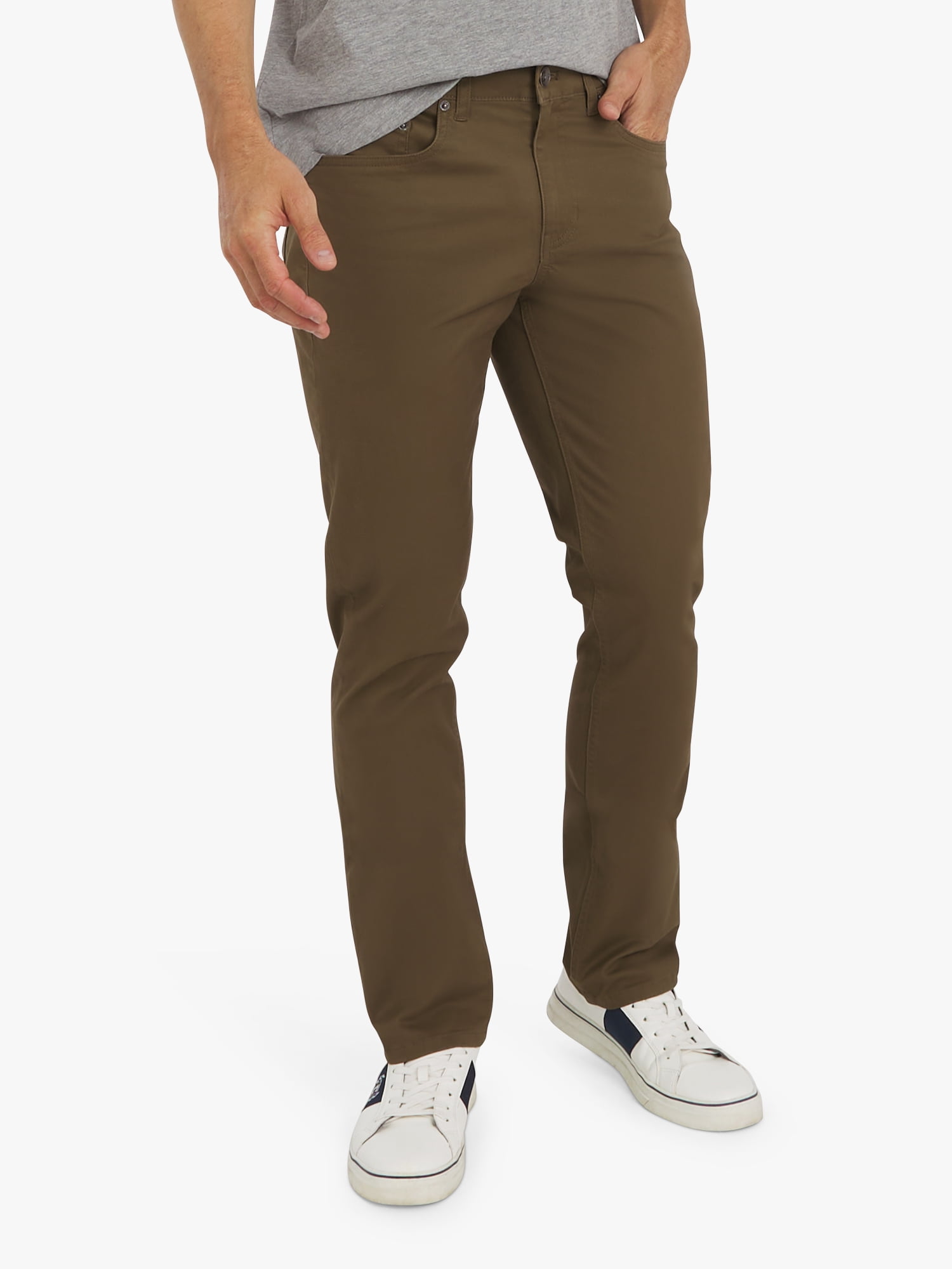 Chaps Men's & Big Men's Stretch Twill 5-Pocket Pant, Sizes 30-42 ...