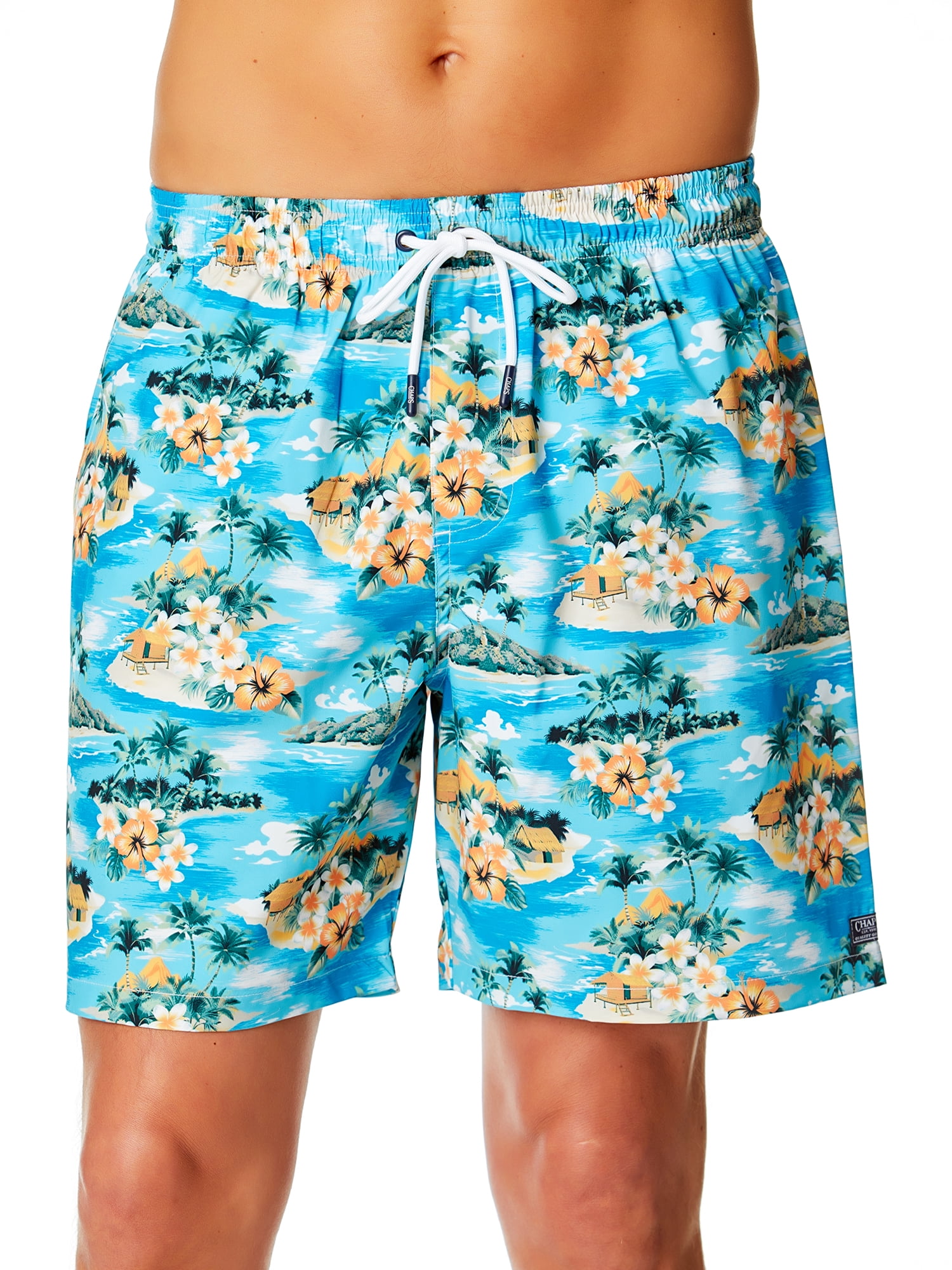 Chaps Men's & Big Men's Swim Trunks with UPF50+, 7" Inseam, Sizes S-3XL ...