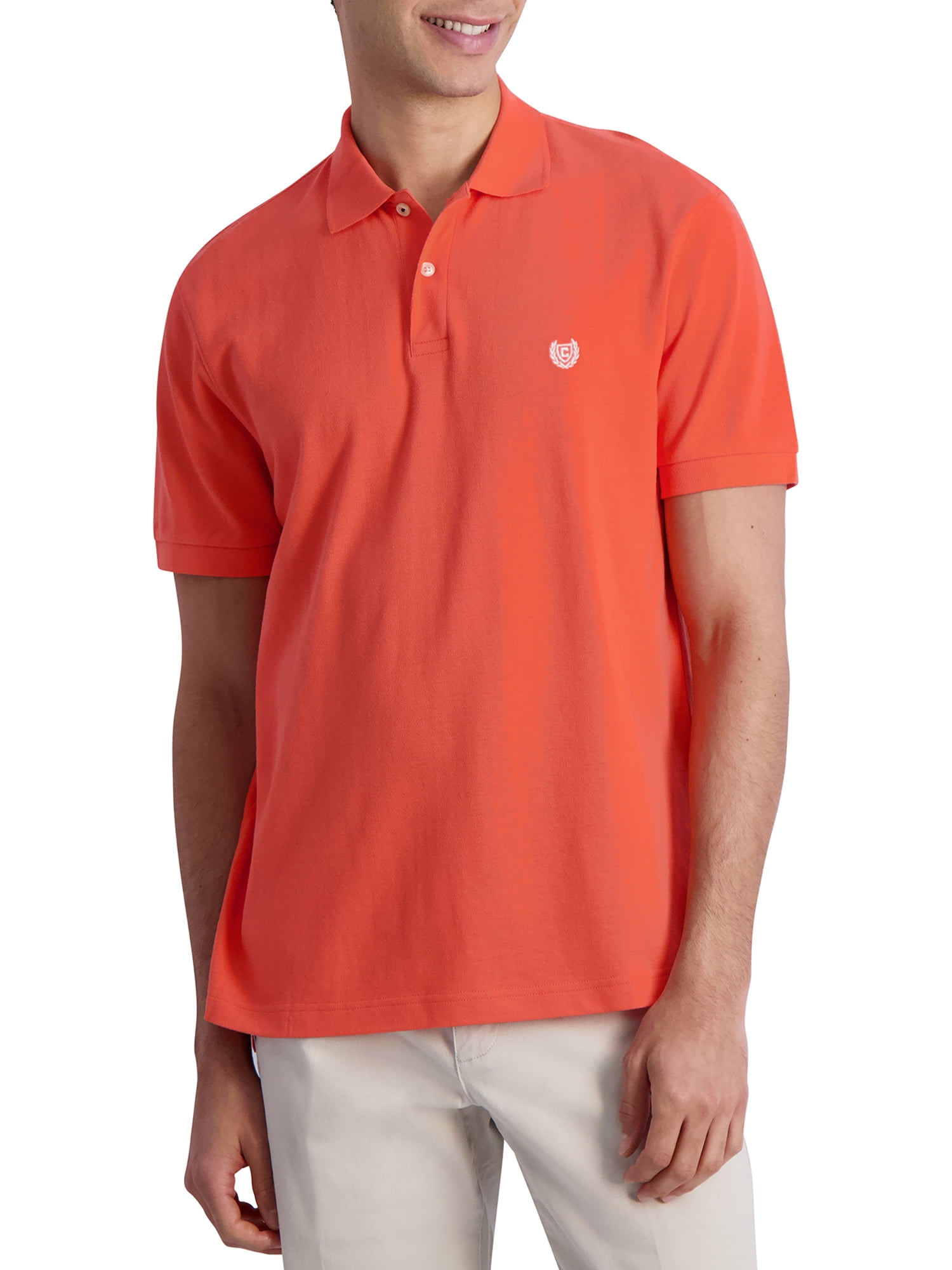 Chaps Men's & Big and Tall Men's Short Sleeve Everyday Pique Polo Shirt ...