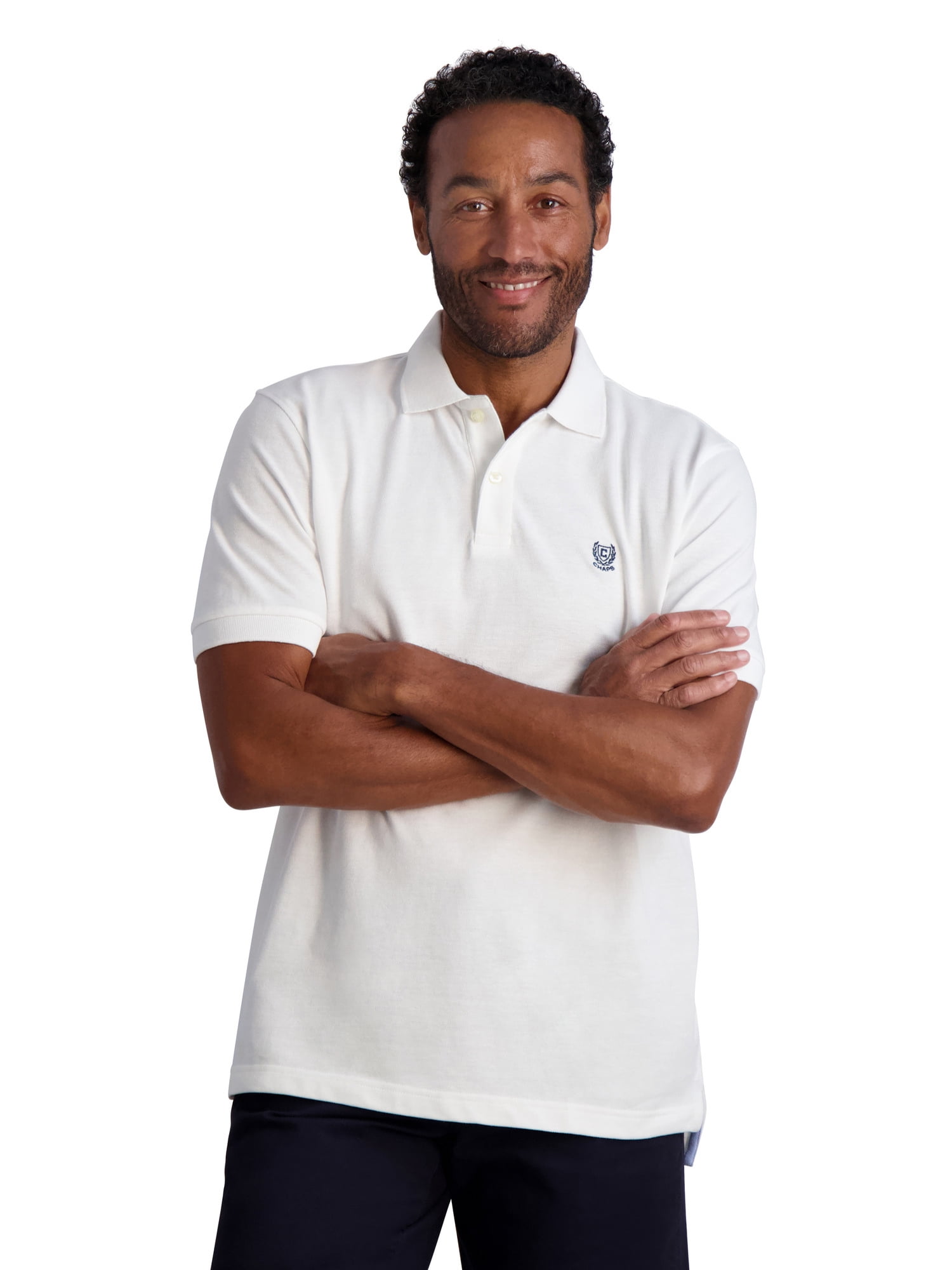 Chaps Men's Classic Fit Solid Pique Polo, Sizes-4XB - Walmart.com